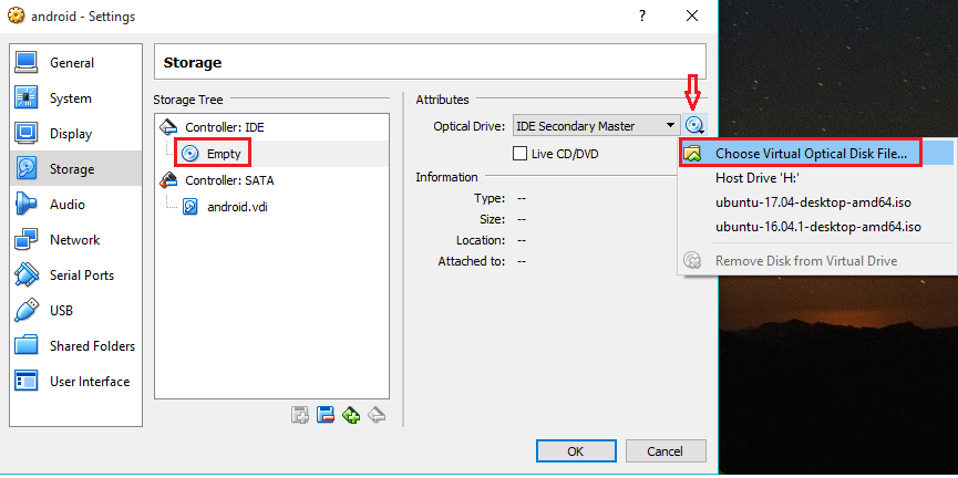 How to install android on Virtual Box