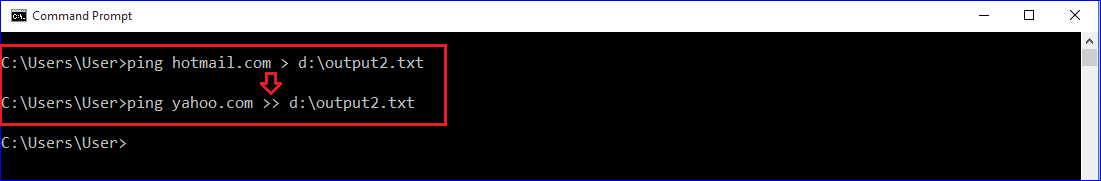 How To Save Or Redirect Output From Windows Command Prompt