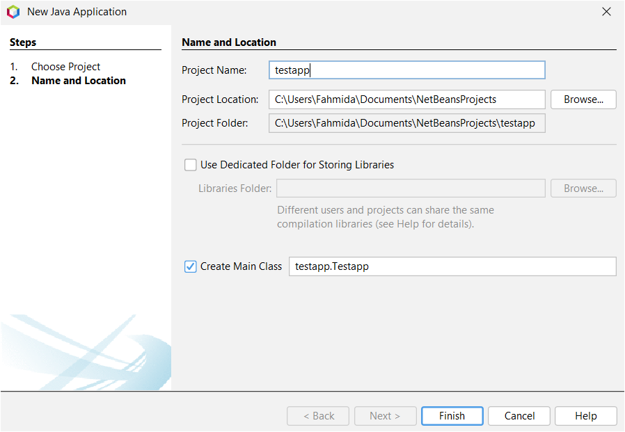 Run Java Application Using Netbeans Fahmidasclassroom