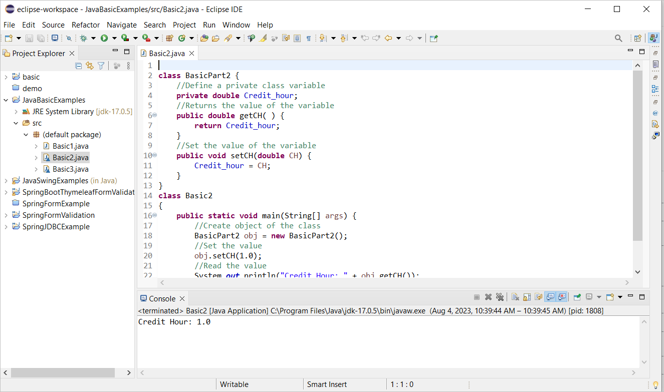 Basic Object Oriented Programming Using Java Fahmidasclassroom