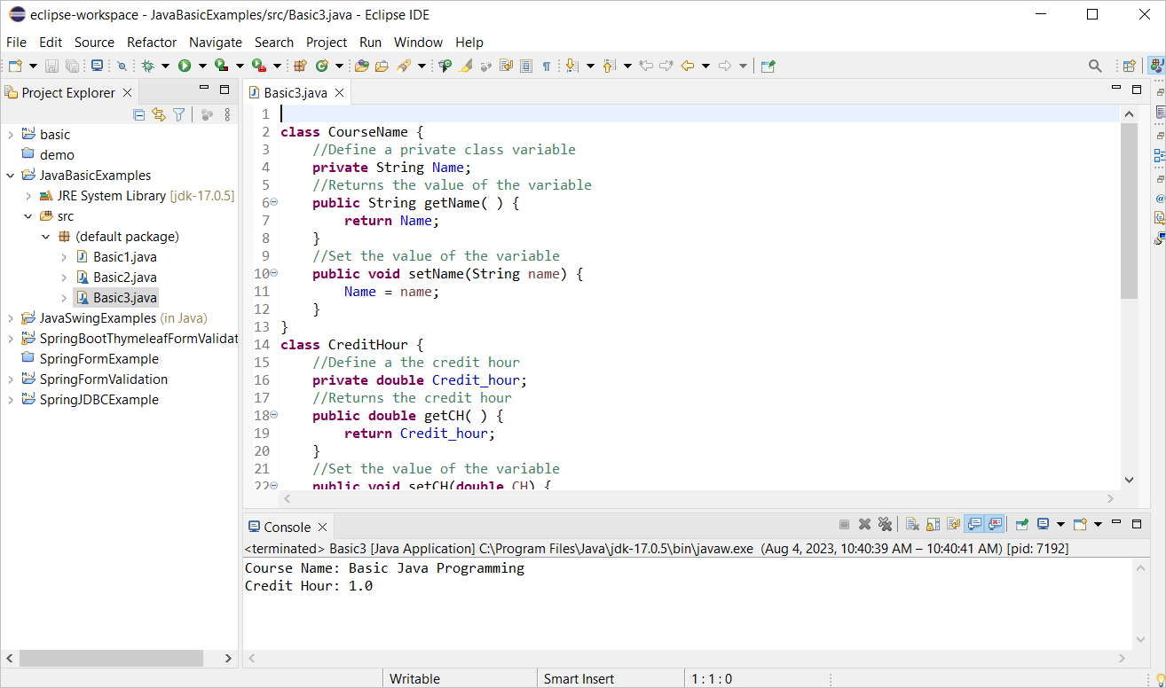 Basic Object Oriented Programming Using Java Fahmidasclassroom
